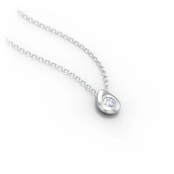 Jewlr Teardrop Pendant With Gemstone