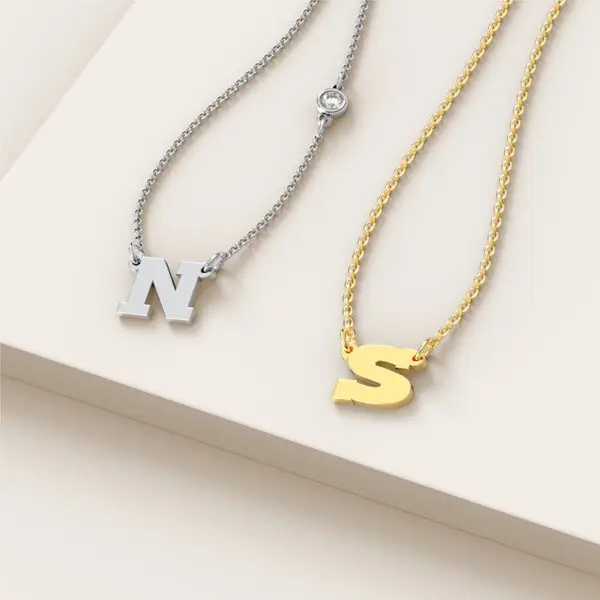 Jewlr Petite Initial Letter Necklace