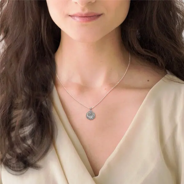 Jewlr Engravable Scorpio Zodiac Medallion With Accent