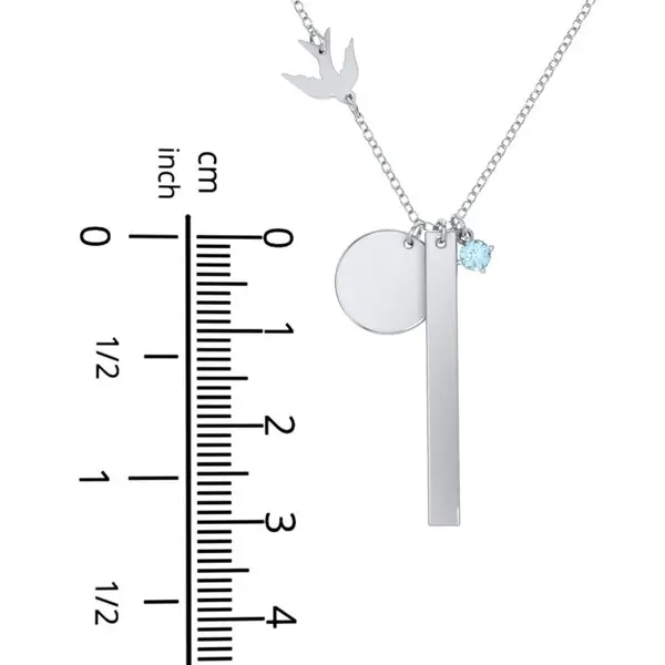 Jewlr Milestone Necklace With Bird Charm