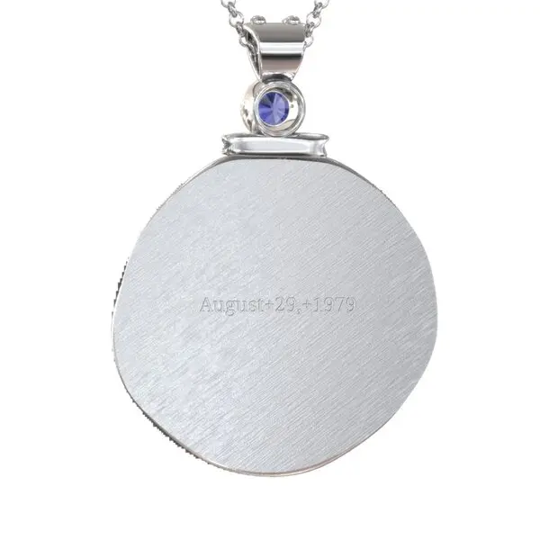 Jewlr Engravable Virgo Zodiac Medallion With Accent