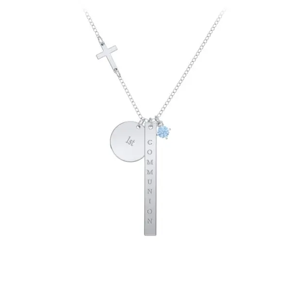 Jewlr Milestone Necklace With Cross Charm