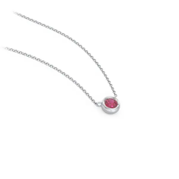 Jewlr Bezel Set 3mm Gemstone Pendant