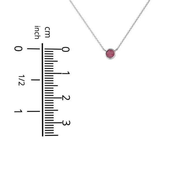 Jewlr Bezel Set 3mm Gemstone Pendant