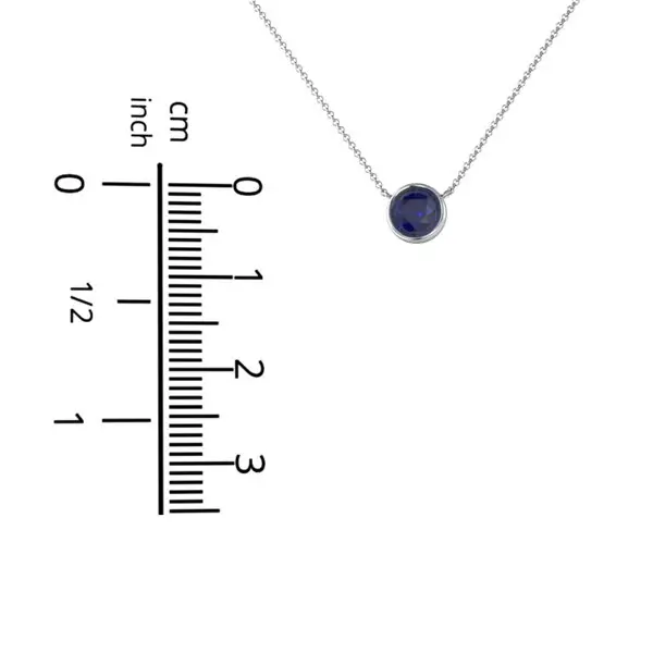 Jewlr Bezel Set 5mm Gemstone Pendant