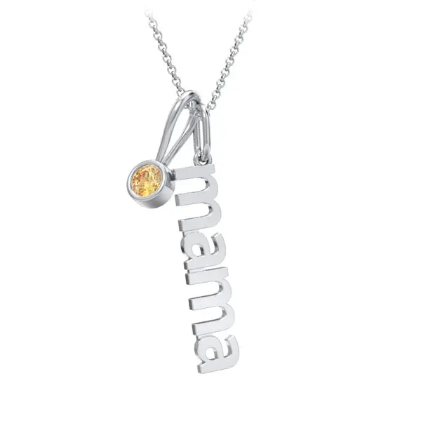 Jewlr Modern Mama Necklace With Birthstone Charm