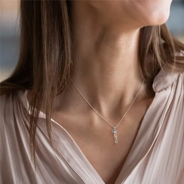 Jewlr Modern Mama Necklace With Birthstone Charm