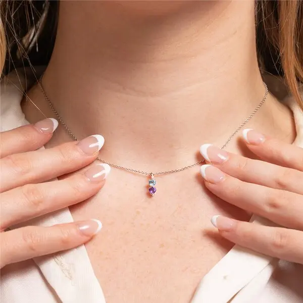 Jewlr Engravable Generations Stacking Hearts Pendant 1