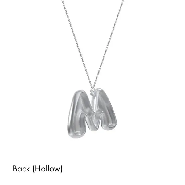 Jewlr Custom Bubble Initial Necklace