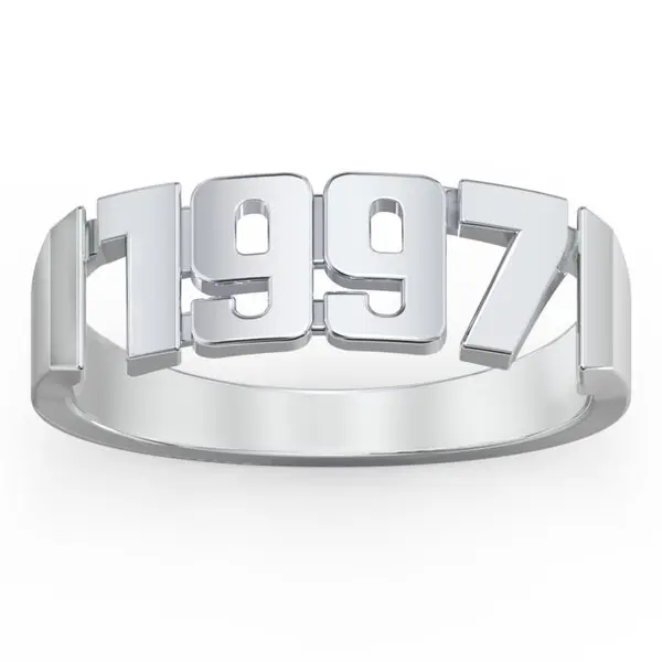 Jewlr Personalized Year Ring - Sterling Silver