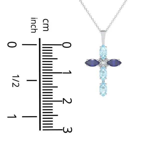 Jewlr Marquise Cross Pendant