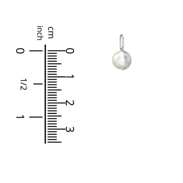 Jewlr Engravable Half-cup Pearl Charm
