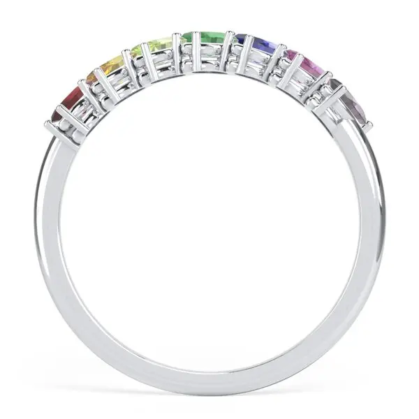 Jewlr 7 Stone Marquise Ring