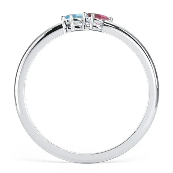 Jewlr 2 Stone Marquise Ring
