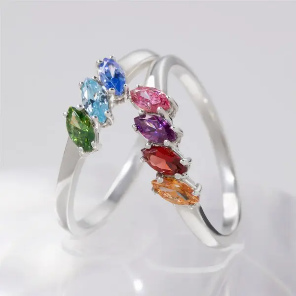 Jewlr 4 Stone Marquise Ring