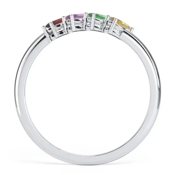 Jewlr 4 Stone Marquise Ring