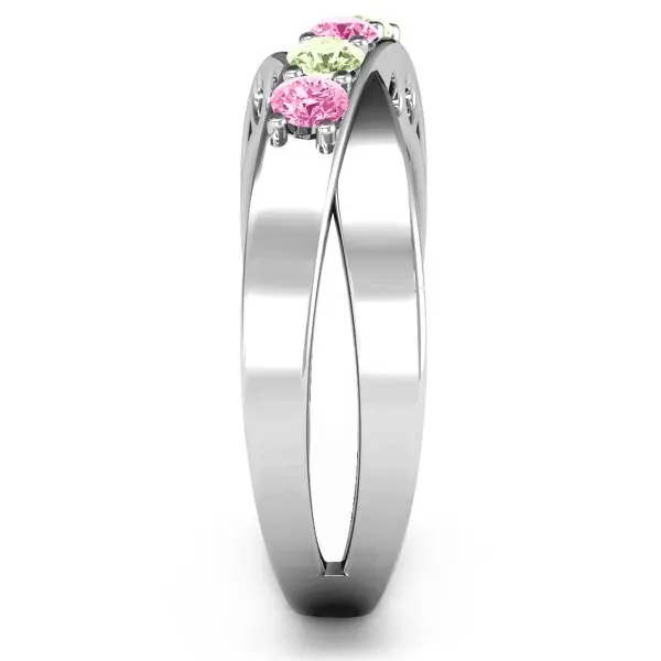 Jewlr Across My Heart 4-stone Ring
