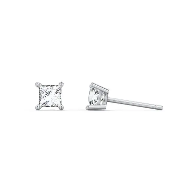 Jewlr Princess Cut Stud Earrings