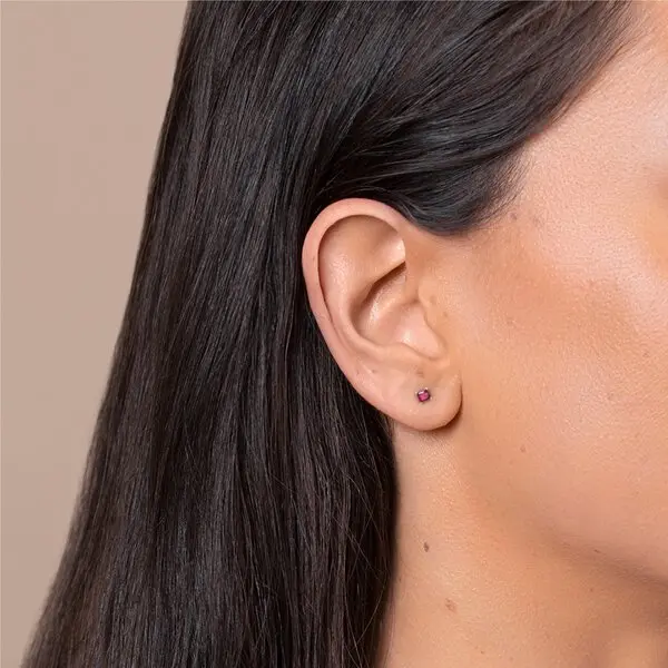 Jewlr Princess Cut Stud Earrings