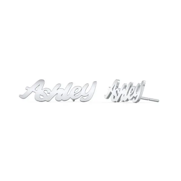 Jewlr Personalized Name Stud Earrings
