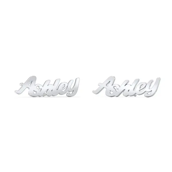 Jewlr Personalized Name Stud Earrings