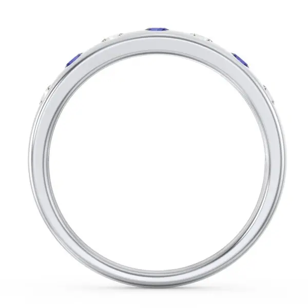 Jewlr Flush Set Gemstone Belt Ring