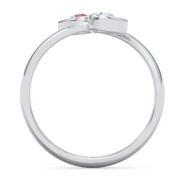 Jewlr Double Heart Bypass Ring