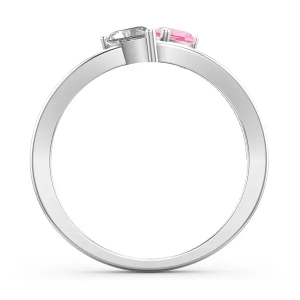 Jewlr Twin Hearts Ring
