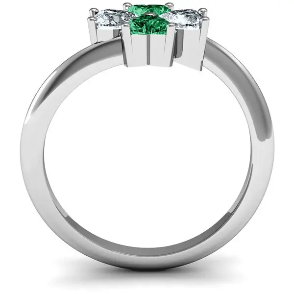 Jewlr Four Heart Clover Ring