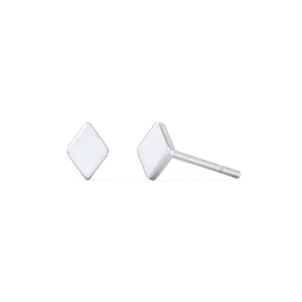 Jewlr Diamond Shape Stud Earrings