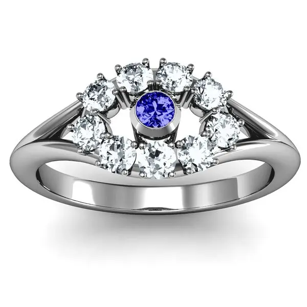 Jewlr 3 To 10 Stone "solar" Ring