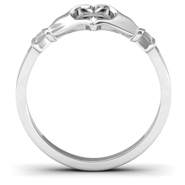 Jewlr Sculpted Hand Heart Ring