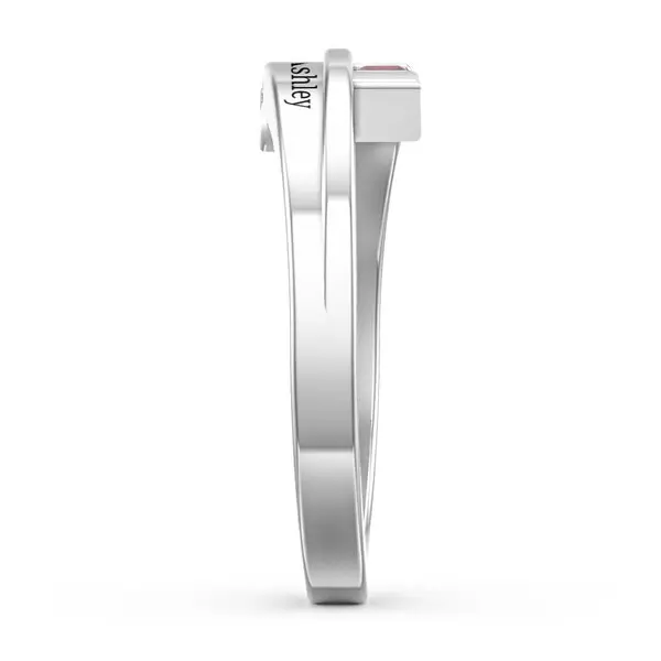 Jewlr Double Baguette Bypass Ring