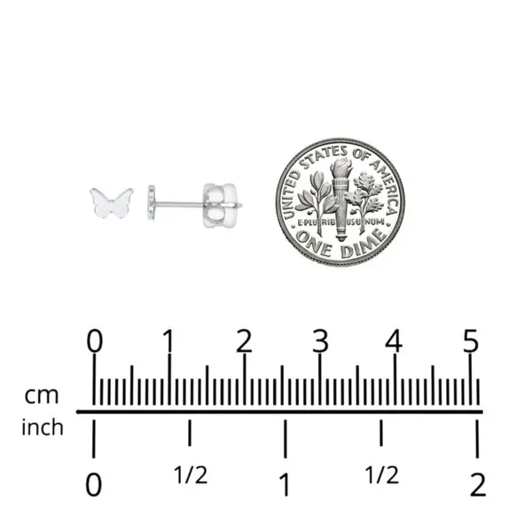 Jewlr Butterfly Shape Stud Earrings