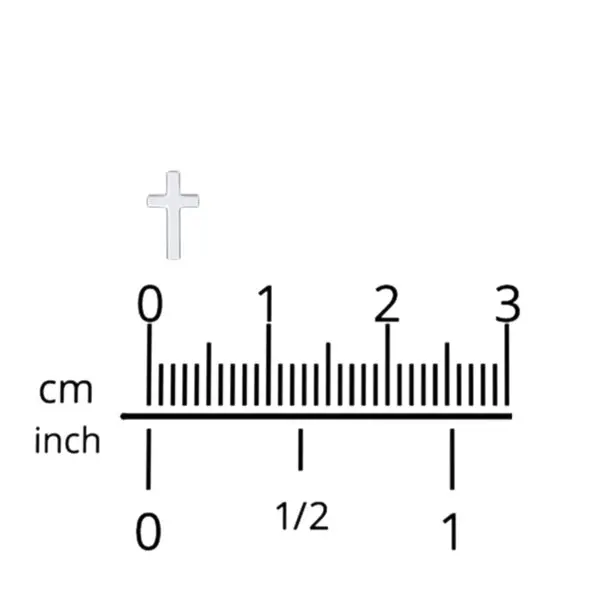 Jewlr Cross Shape Single Stud
