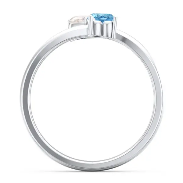 Jewlr Inverted Twin Heart Ring