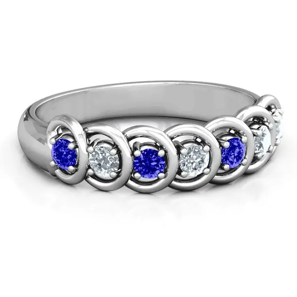 Jewlr 6 To 9 Stones In Halo Ring