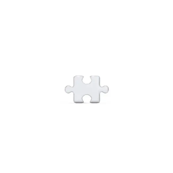 Jewlr Puzzle Piece Shape Single Stud