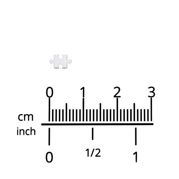 Jewlr Puzzle Piece Shape Single Stud