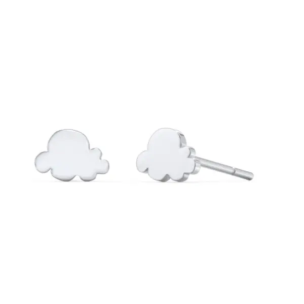 Jewlr Cloud Shape Stud Earrings