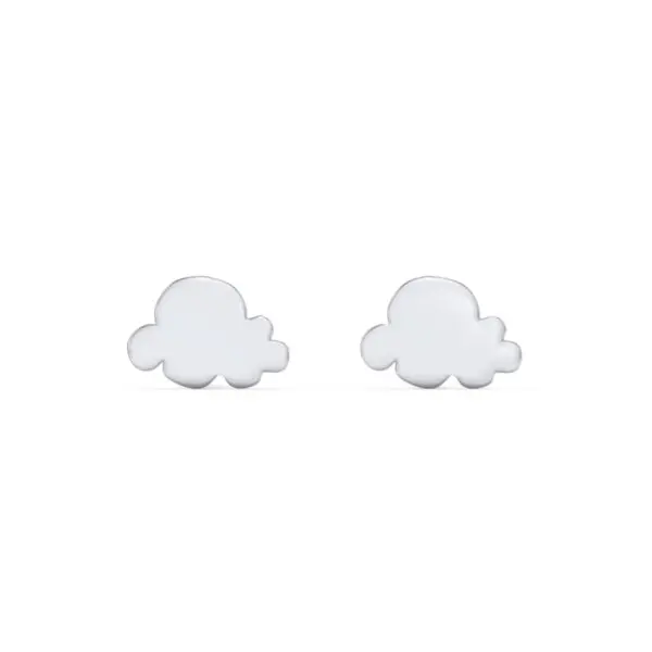 Jewlr Cloud Shape Stud Earrings