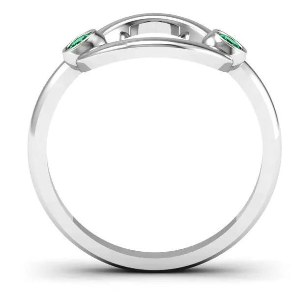 Jewlr Double Stone Karma Ring