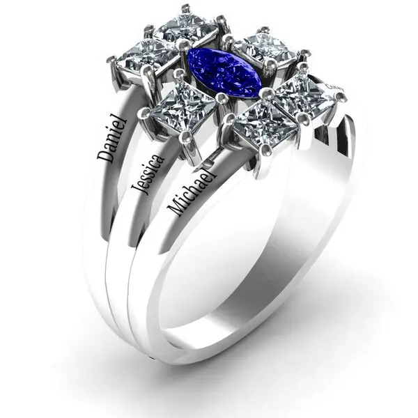 Jewlr Charlotte Center Marquise And Princess Ring