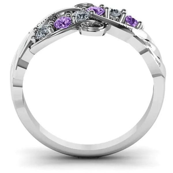 Jewlr Ariel Wave And Swirl Ring
