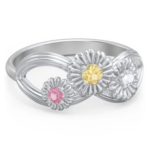Jewlr Endless Spring Infinity Ring - Sterling Silver