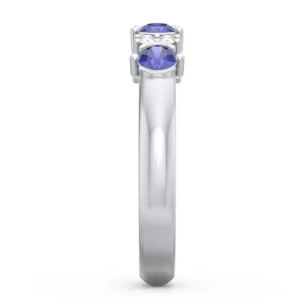 Jewlr 4 Stone Semi-bezel Ring With Accents