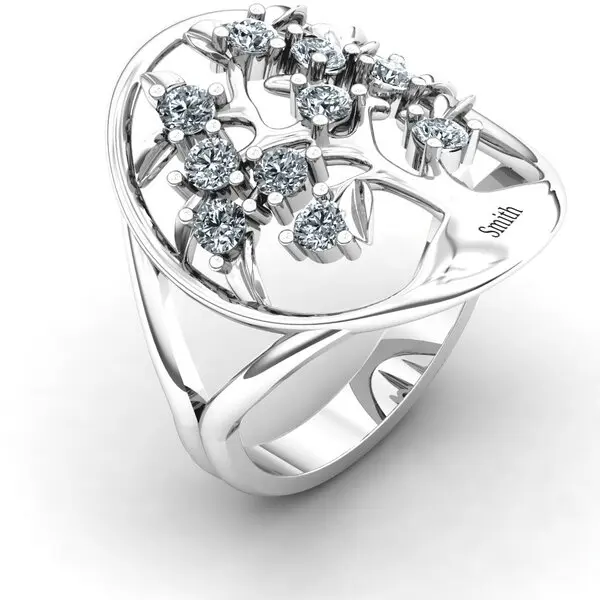 Jewlr Oval Family Tree Ring