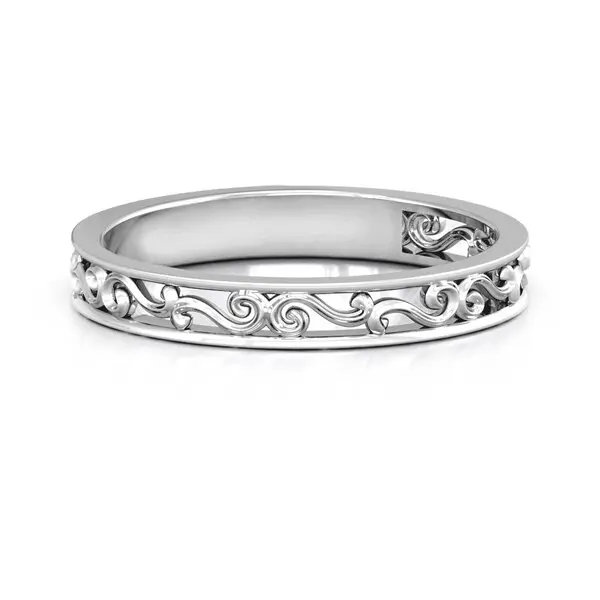 Jewlr Filigree Band Wedding Ring