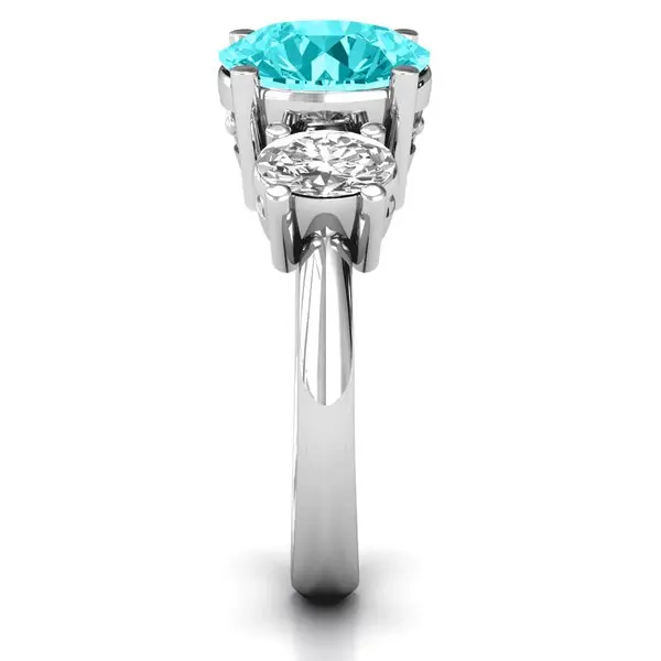 Jewlr Impressive Three Stone Eternity Ring
