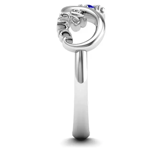 Jewlr 2-10 Stone Nana Infinity Ring